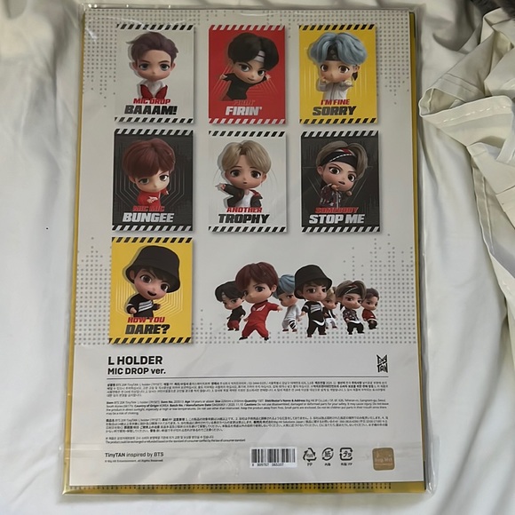Office | Bts Tiny Tan Mic Drop Folders | Poshmark